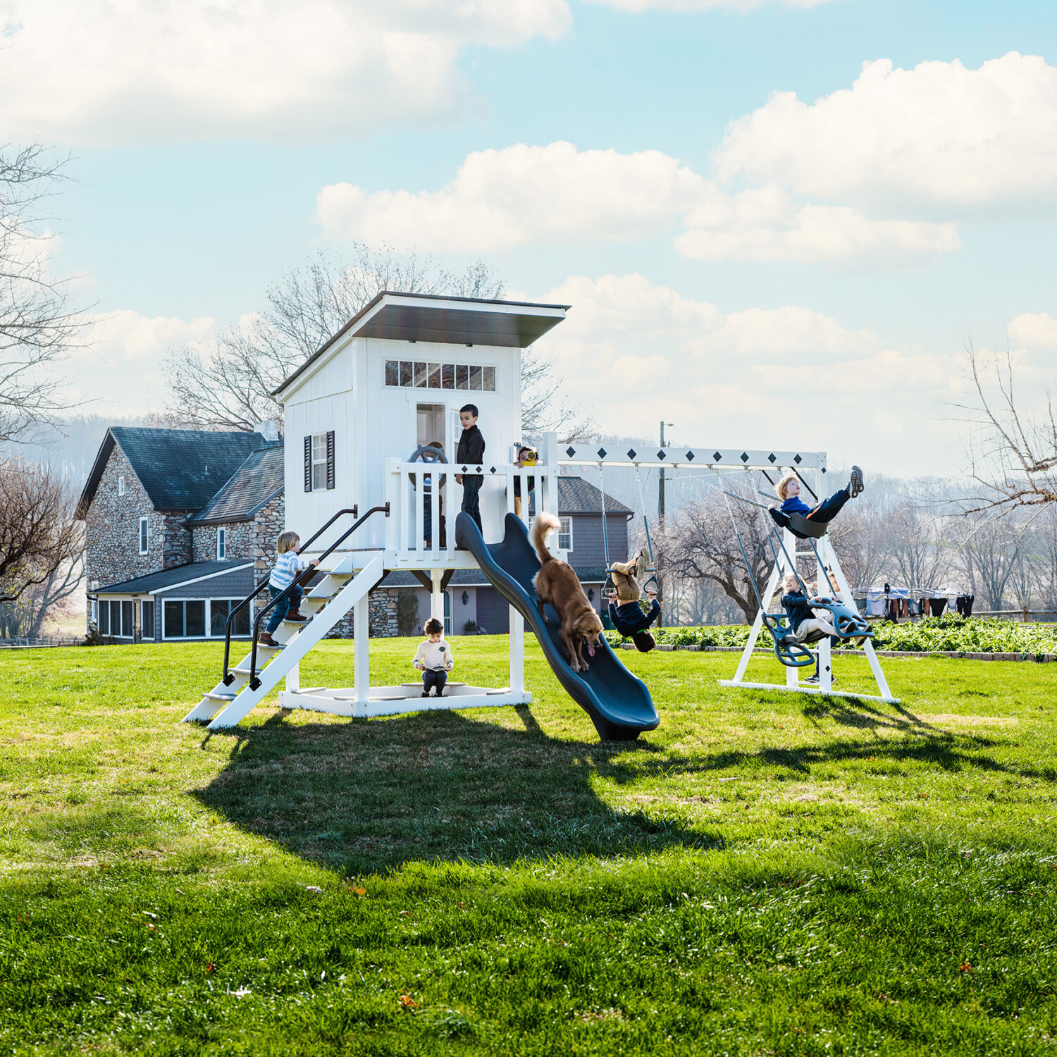 New Cottage Playhouse - SwingIt Playsets